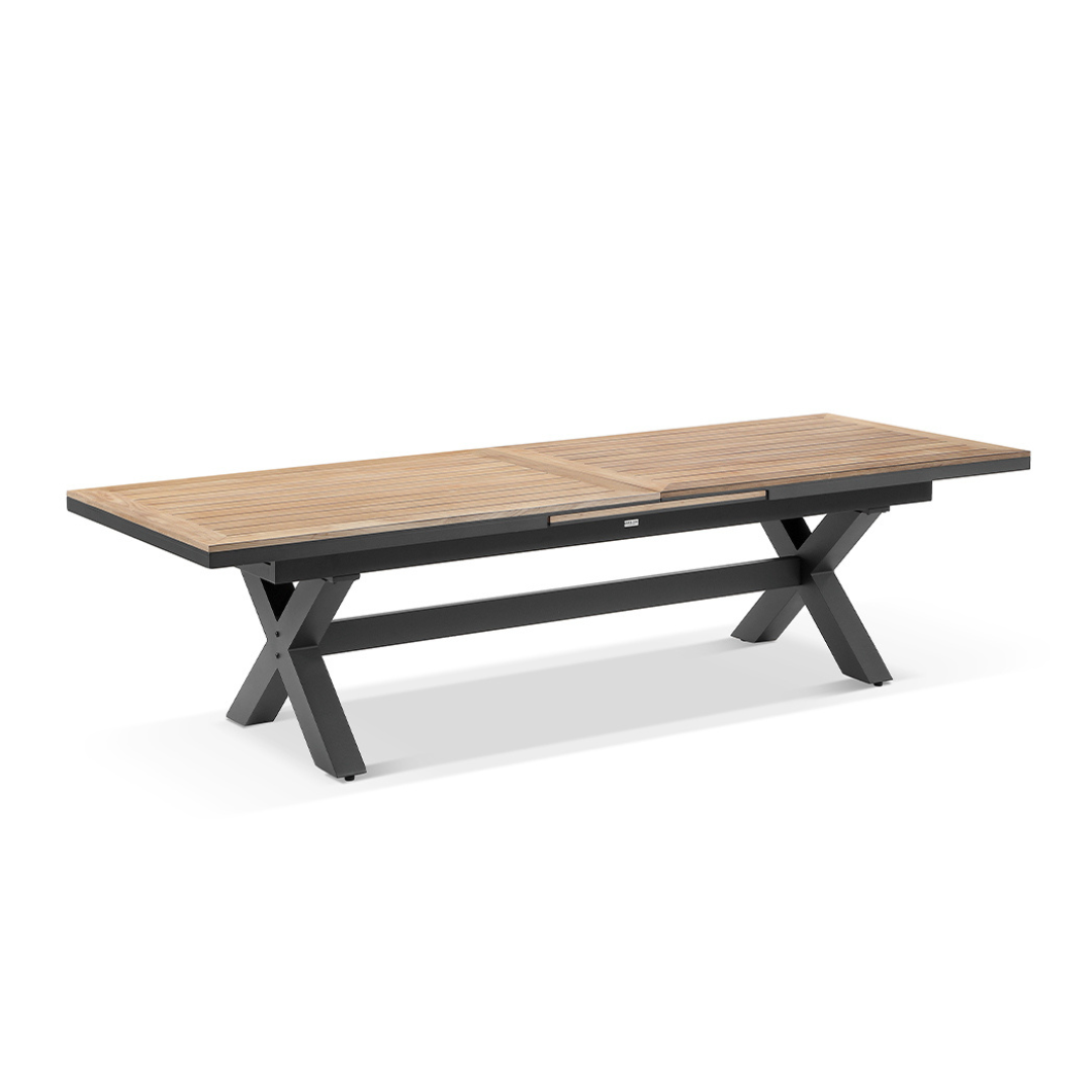 Extendable Outdoor Dining Tables | Teak, Round, Aluminium – Bay Gallery ...