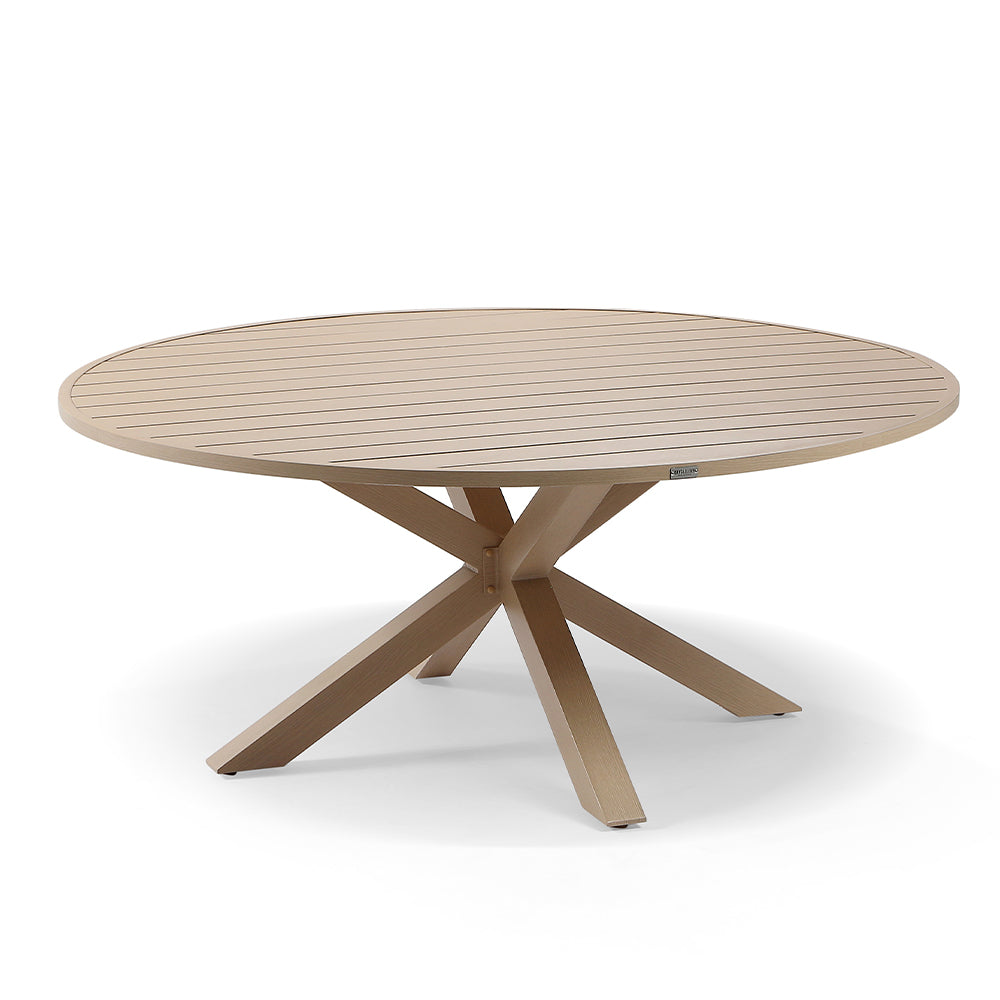 Houston Outdoor 1.8m Round Aluminium Dining Table - Bay Gallery Furniture