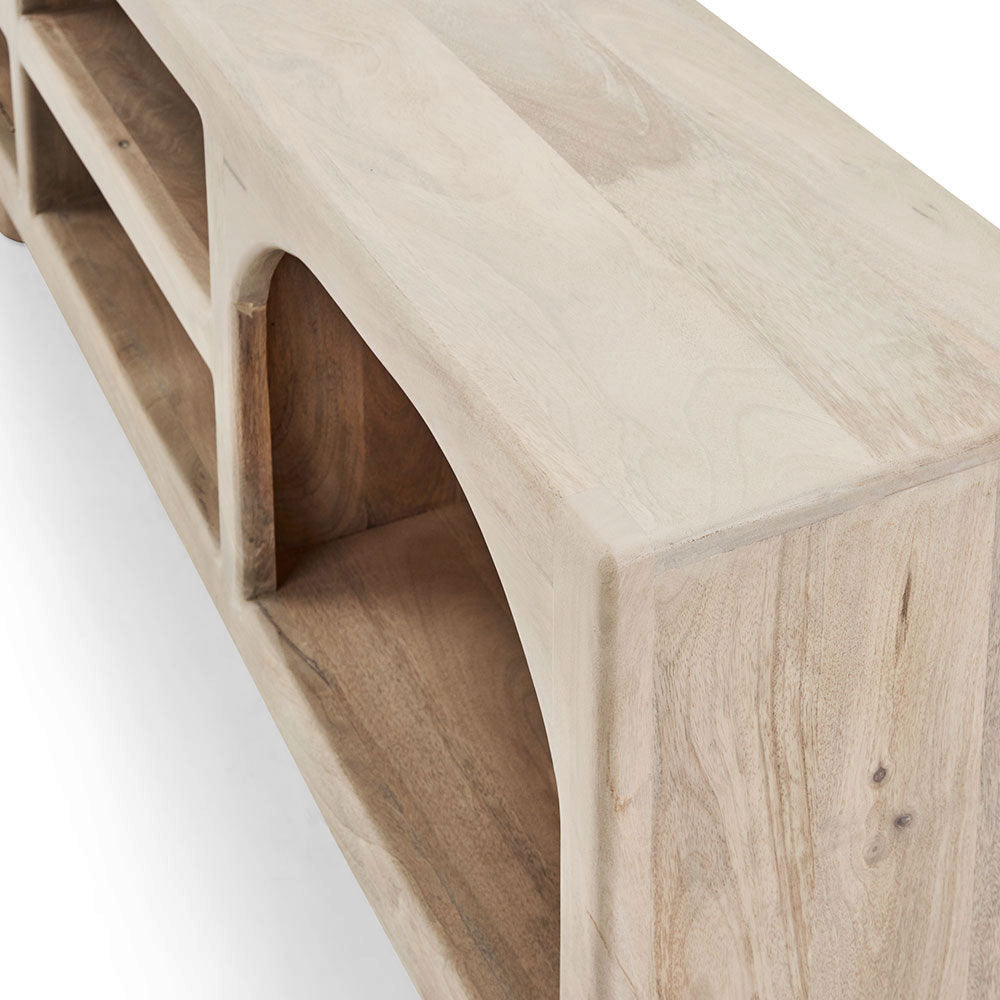 Large Beaumont Indoor Mango Wood TV Unit - Bay Gallery Furniture