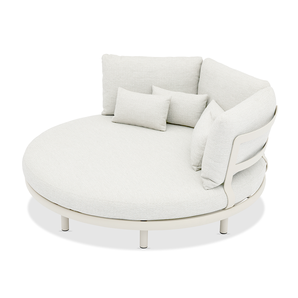 Aspen Outdoor Round Aluminium Daybed - Bay Gallery Furniture