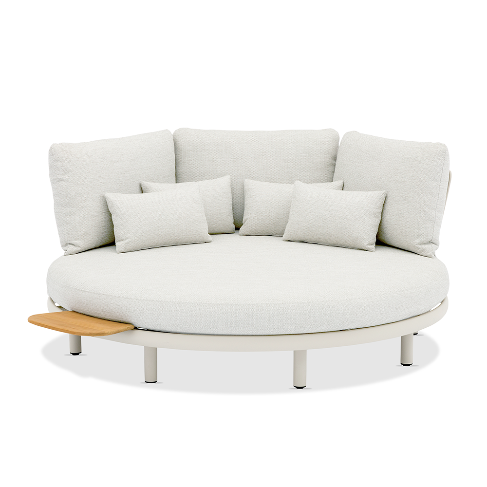Aspen Outdoor Round Aluminium Daybed - Bay Gallery Furniture