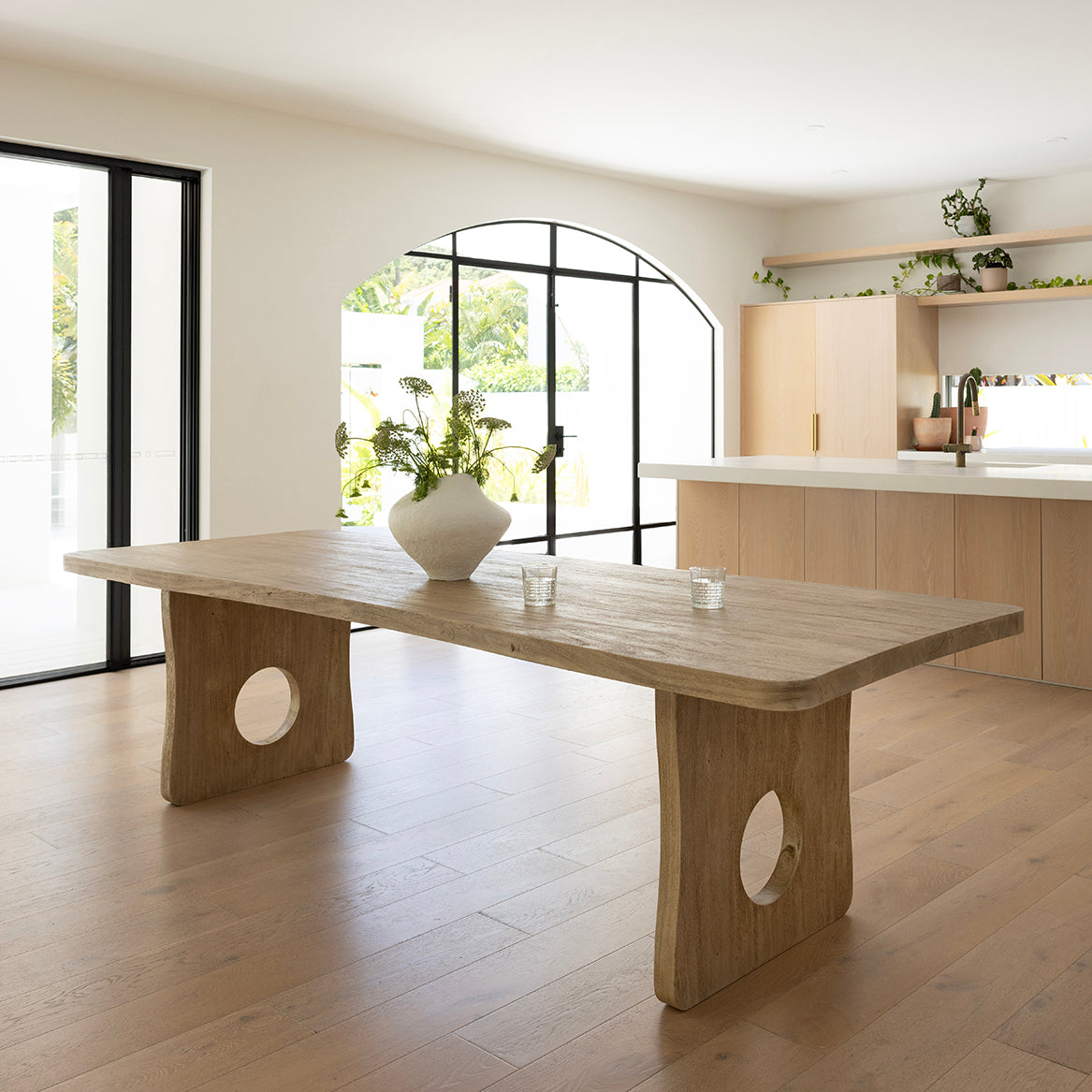 Norah Indoor 2.7m Timber Dining Setting with Benches - Bay Gallery ...