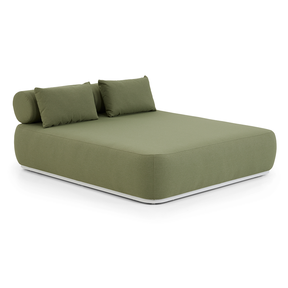 Norfolk Outdoor Aluminium Double Sun Lounge Daybed - Bay Gallery Furniture