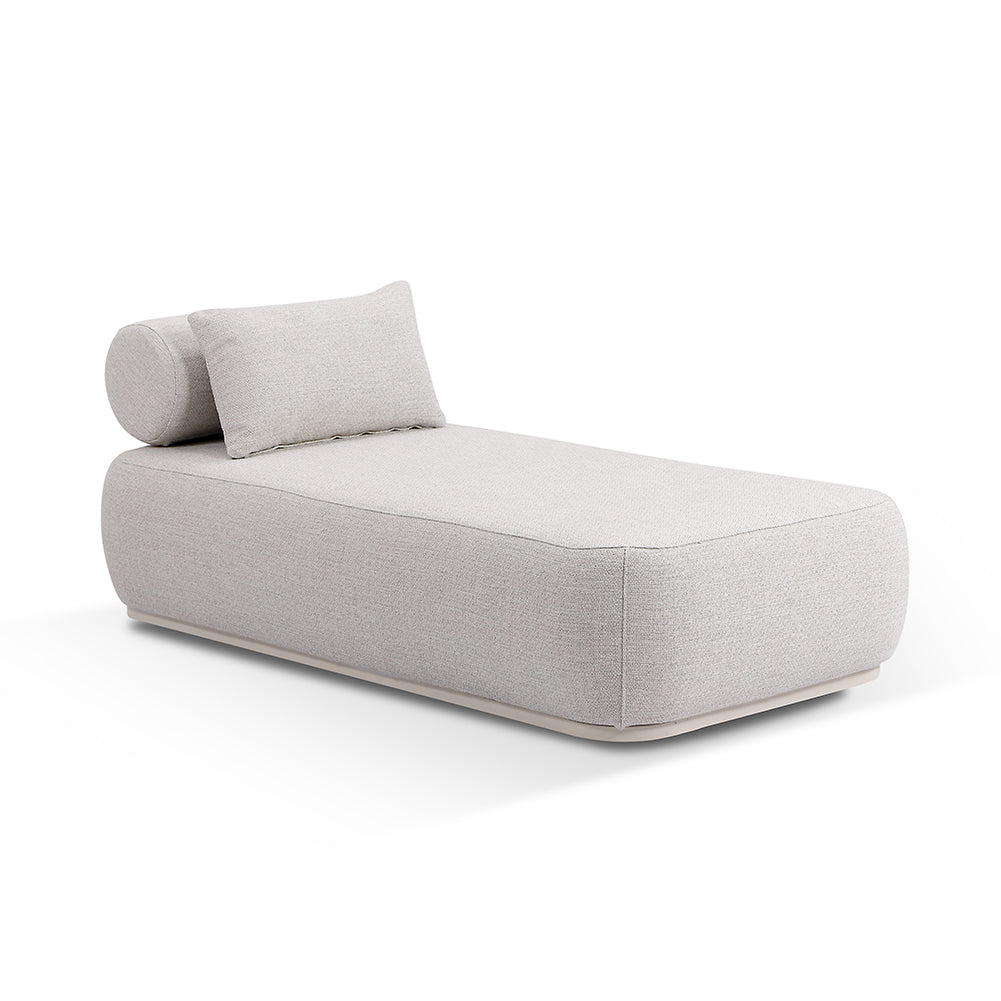 Norfolk Outdoor Aluminium Single Sun Lounge - Bay Gallery Furniture