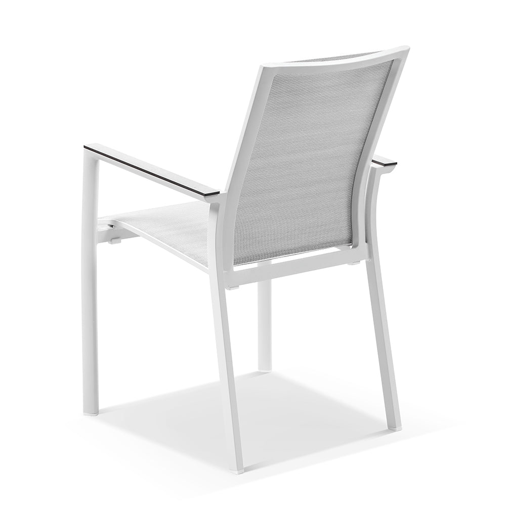 Patonga Outdoor Aluminium Sling Back Dining Chair - Bay Gallery Furniture