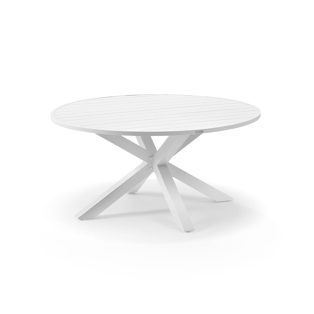 Houston Outdoor 1.5m Round Aluminium Dining Table - Bay Gallery Furniture