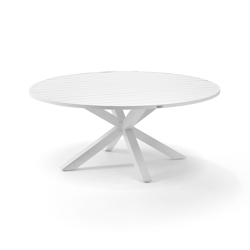 Houston Outdoor 1.8m Round Aluminium Dining Table - Bay Gallery Furniture