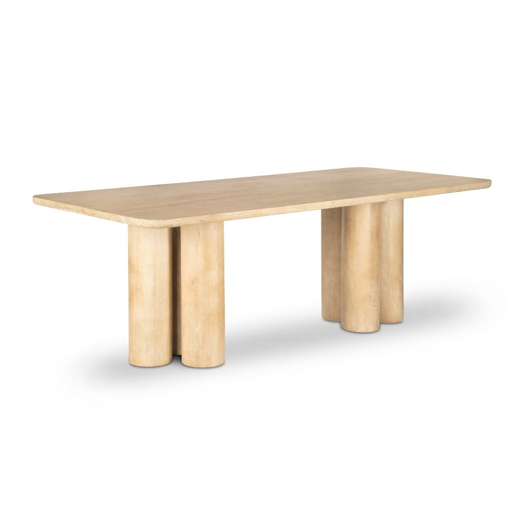 Torquay Indoor 2.2m Timber Dining table - Bay Gallery Furniture