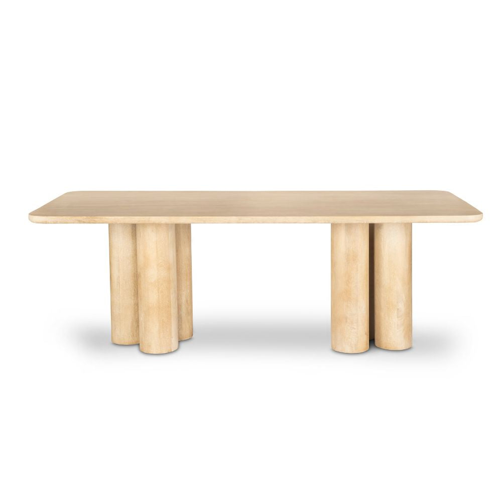 Torquay Indoor 2.2m Timber Dining table - Bay Gallery Furniture