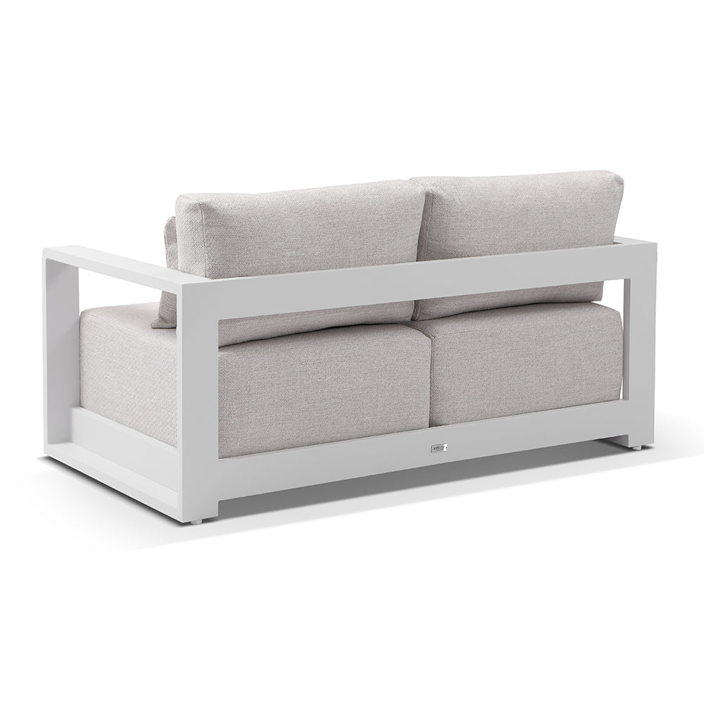 Whitehaven 2 Seater Outdoor Aluminium Lounge - Bay Gallery Furniture