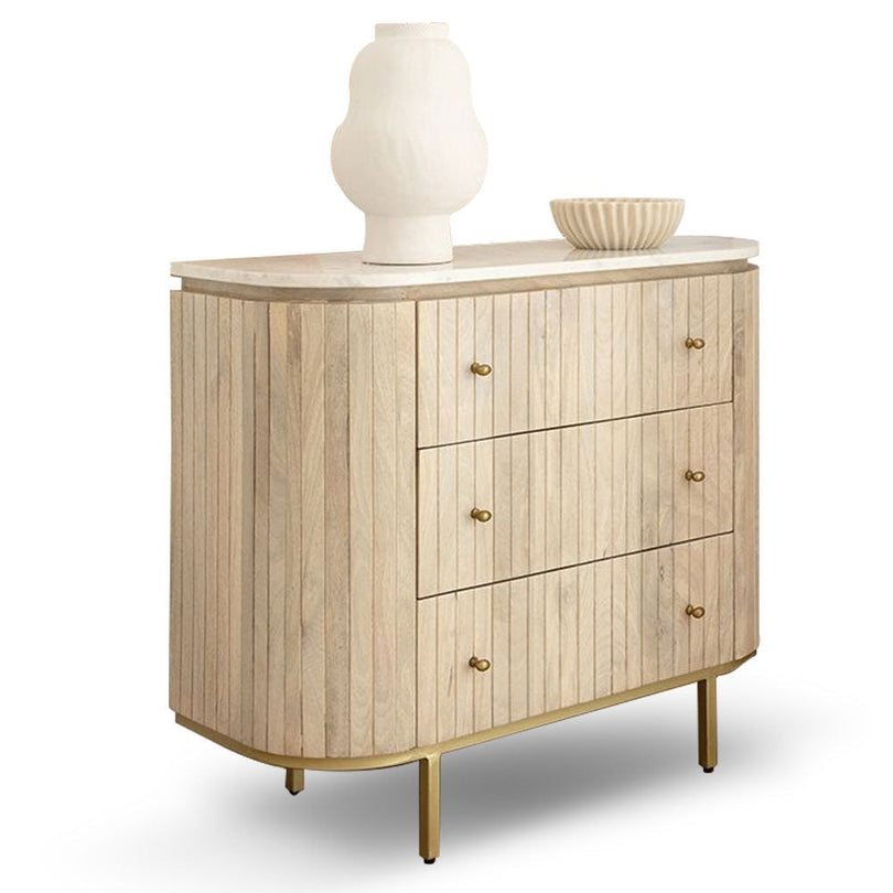 Abbotsbury Indoor Chest of Drawers with Marble Top - Bay Gallery Furniture
