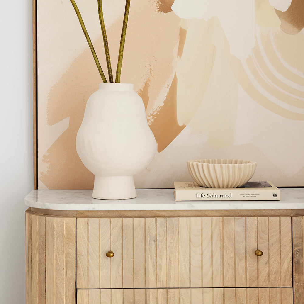 Abbotsbury Indoor Chest of Drawers with Marble Top - Bay Gallery Furniture