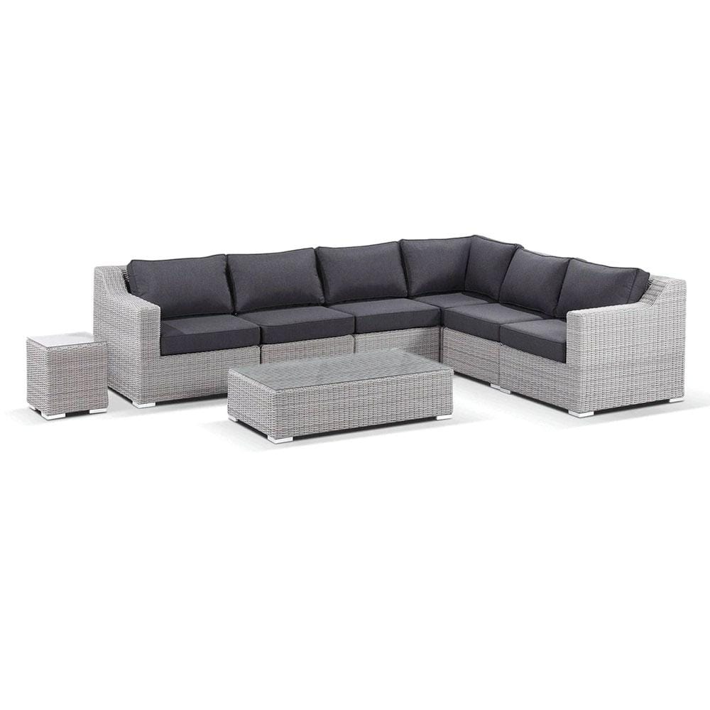 Milano Package D - Outdoor Wicker Modular Corner Lounge with Coffee ...